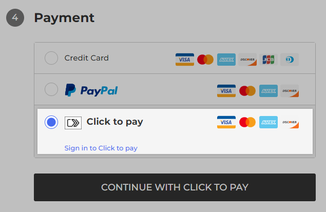 Visa Click to Pay